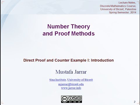 Number Theory and Proof Methods- Introduction (Part1/2) - YouTube