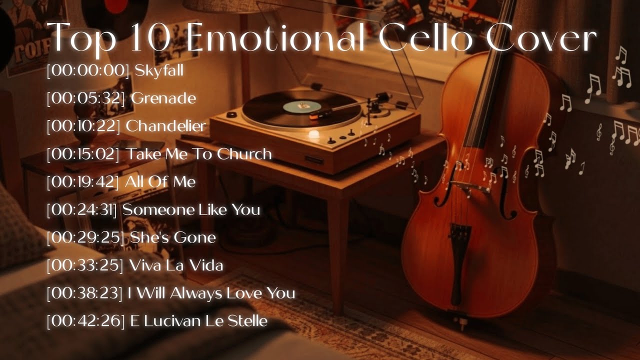 Top 10 Solo Cello Cover of Popular Song by The Cellow | Emotional Cello ...