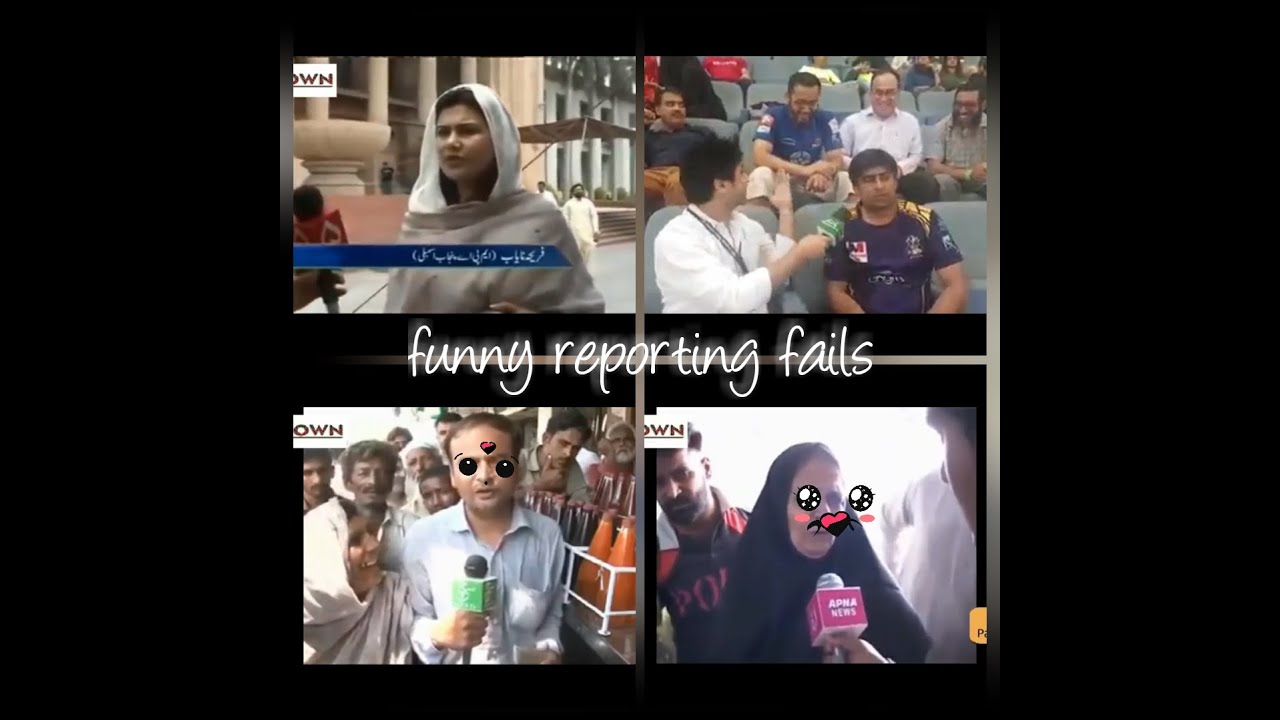 Funny Reporting Fails (#1) - YouTube
