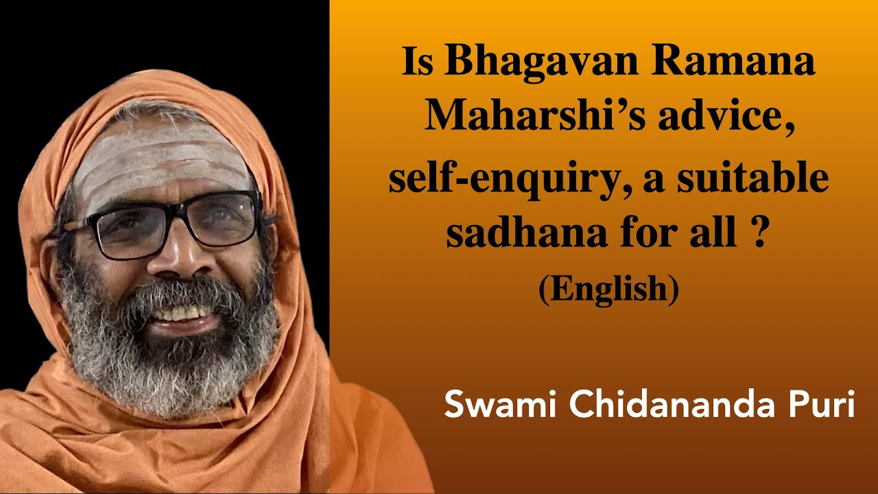 Bhagavan Ramana Maharshi advised self-enquiry. Is self-enquiry a ...