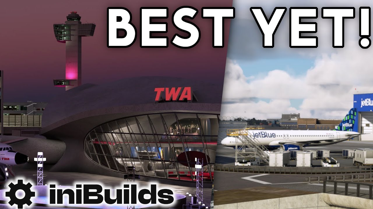 NEW IniBuilds New York JFK! | Before & After! | One of the best! - YouTube