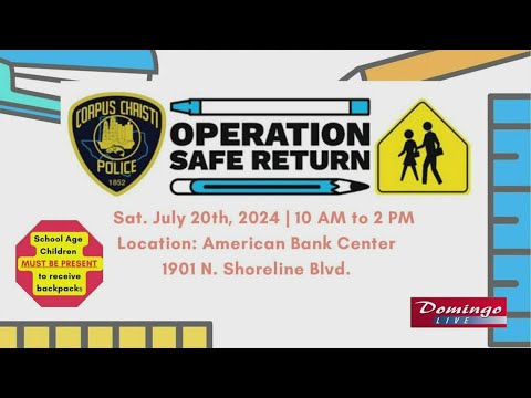 Operation Safe Return Saturday at the American Bank Center - YouTube