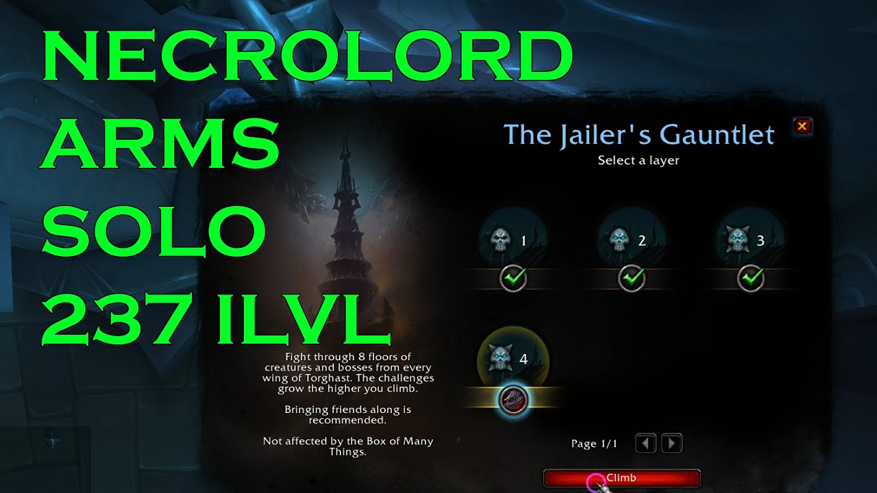 For the undergeared Necrobros struggling to solo Jailer's Gauntlet ...