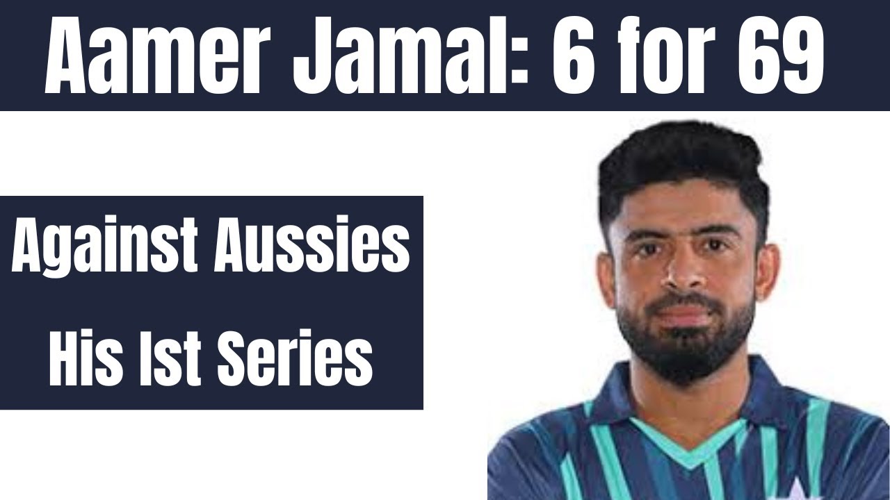 Aamer Jamal: 6 for 69 Against Australia in Sydney - YouTube