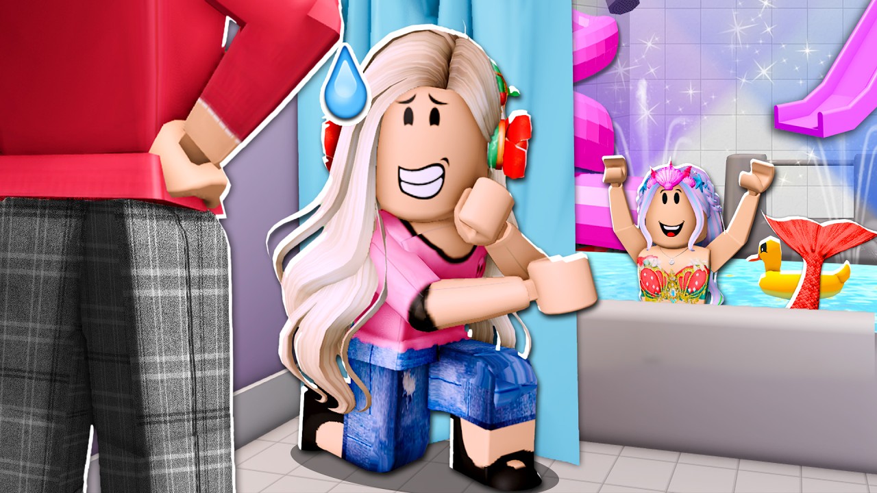 I Built A SECRET WATERPARK To Save A MERMAID! (Roblox) - YouTube