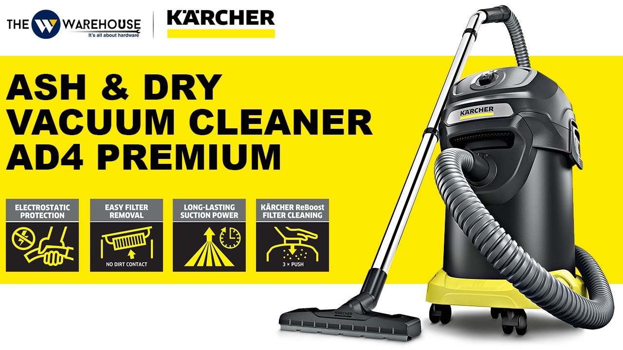 Karcher AD 4 Premium Ash and Dry Vacuum Cleaner - Thewwarehouse.com ...