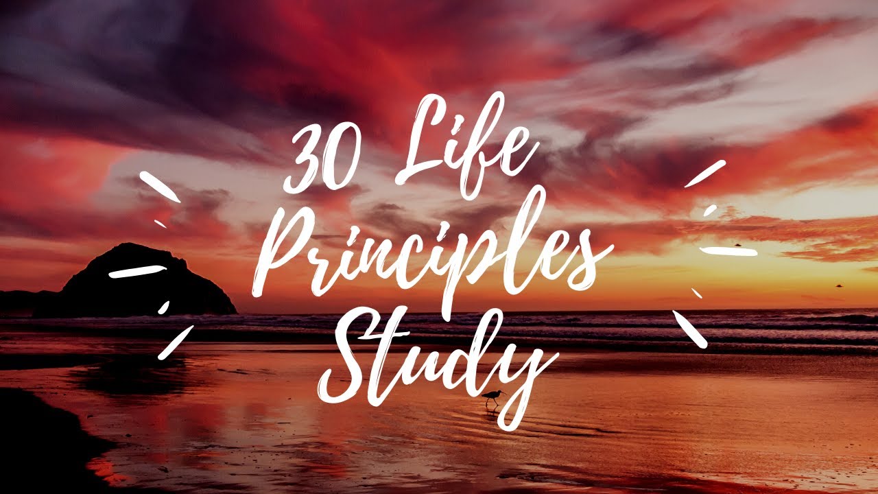 30 Life Principles- What Materials Will I Be Using??? - YouTube