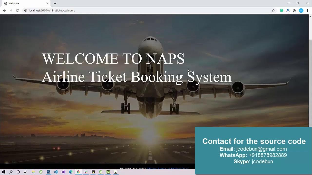 Online Flight booking Project in Spring Boot and Hibernate with source code - YouTube