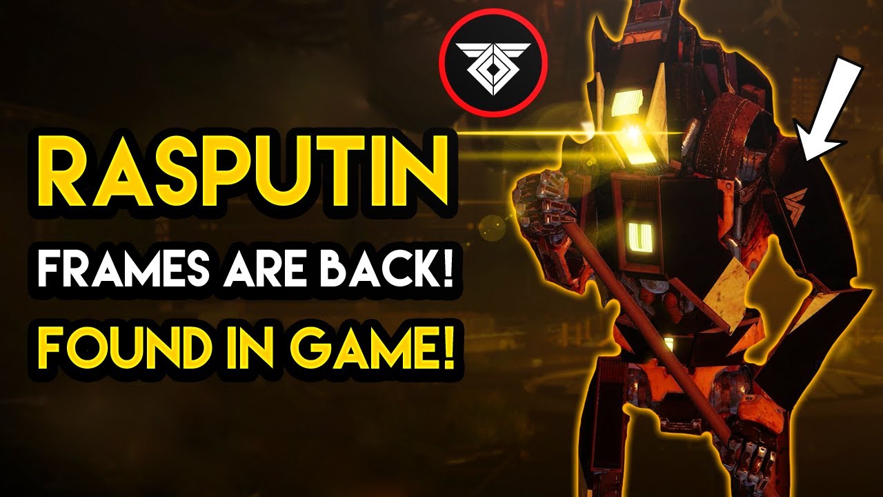 Destiny 2 - RASPUTIN FRAMES FOUND! Season 19 Teaser and Secrets - YouTube