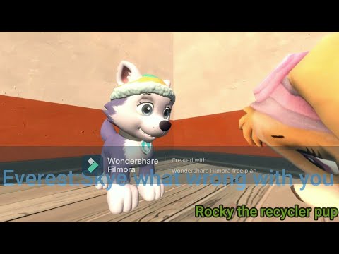 SFM PAW Patrol | Everest comforting Skye