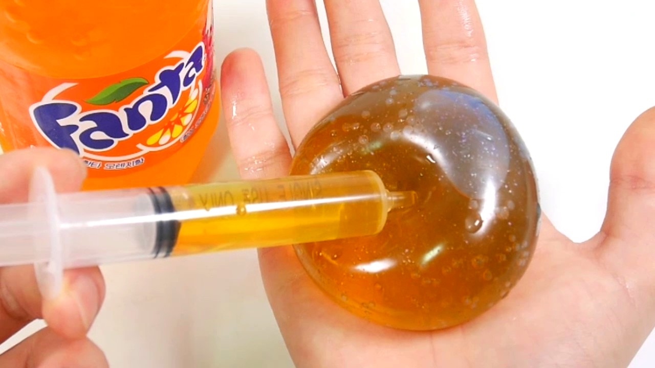 DIY How To Make'Fanta Drinking Glue Slime Balloons Ball' Play Doh Magic ...