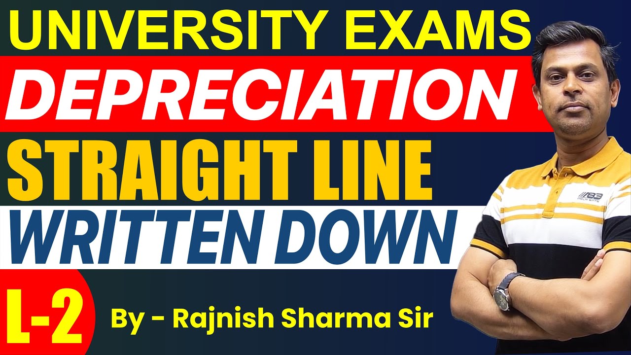 Depreciation | Straight Line Method | Depreciation Methods | SLM and ...