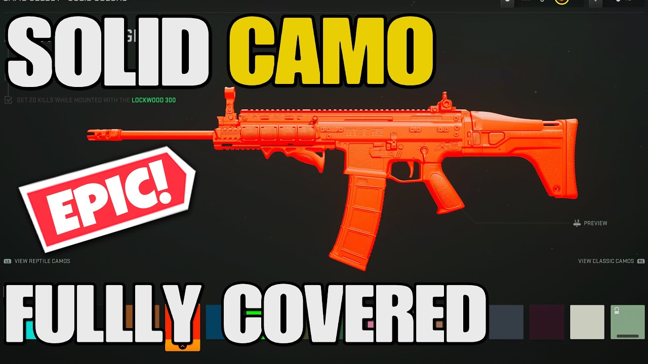 FULLY COVERED SOLID CAMO GLITCH IN MW2! (DO THIS NOW!) - YouTube