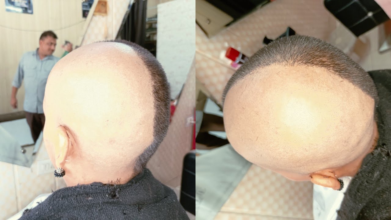 Half Head shave | Head shave again | half headshave challenge | head ...