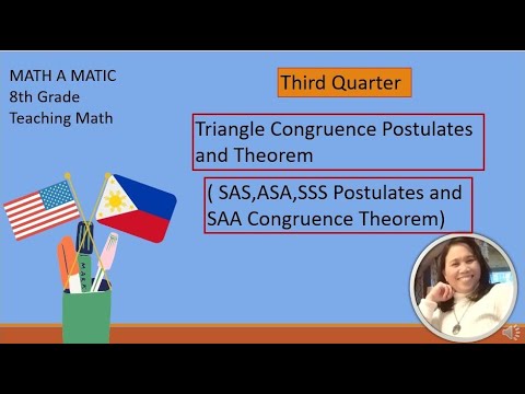 Triangle Congruence( ASA, SAS, SSS congruence Postulate and SAA ...