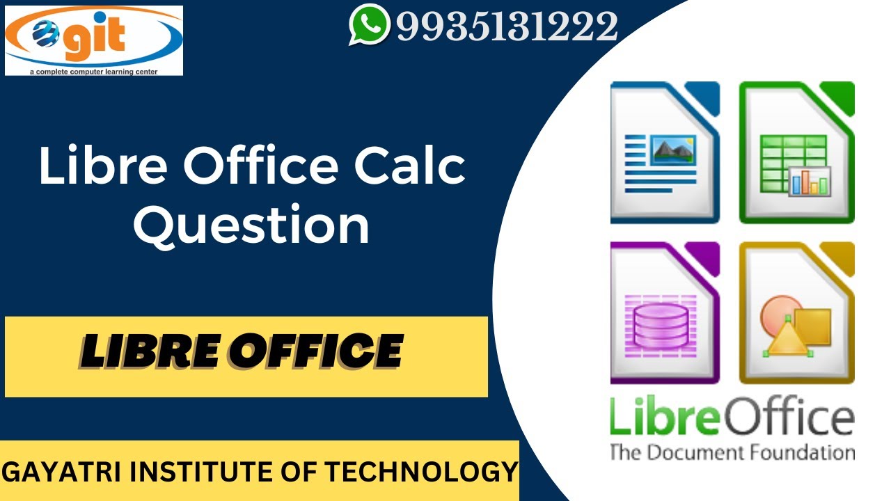 Libre Office Calc Question | GIT Education - YouTube
