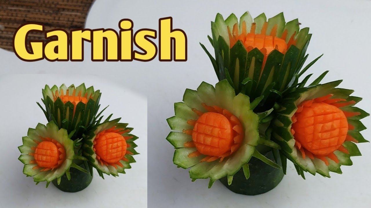 GARNISH BUNGA TIMUN DAN WORTEL ‼️HIASAN TUMPENG//HOW TO MAKE CUCUMBER ...