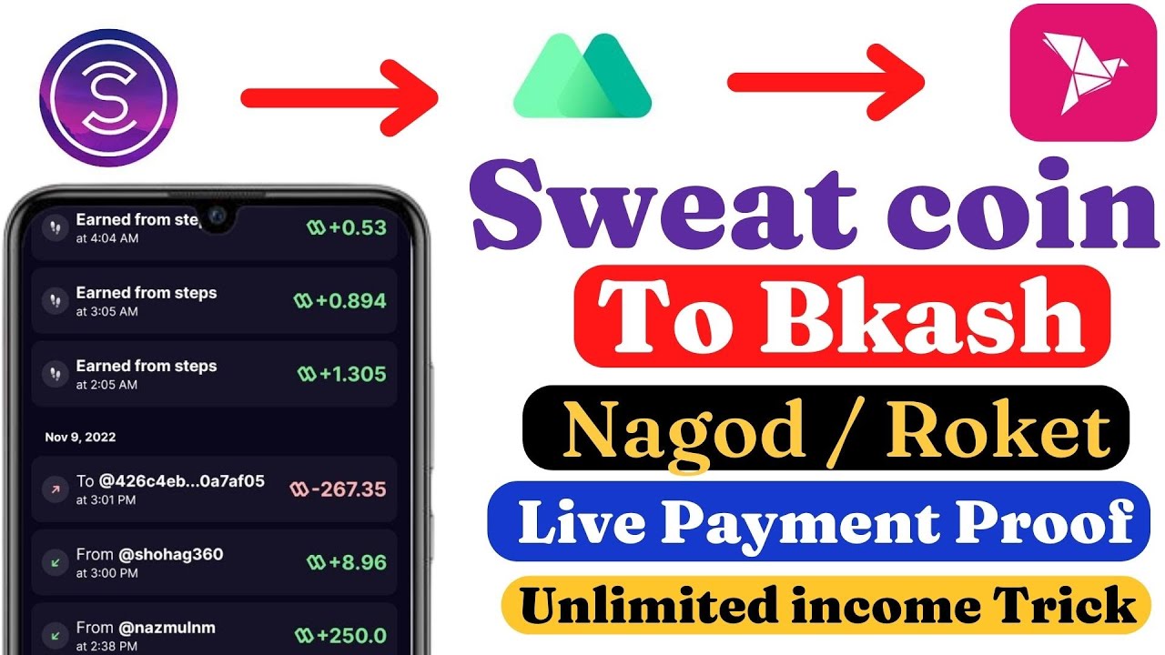 How to Sweat Coin Withdraw | Sweatcoin To Exchanger | Payment Proof ...