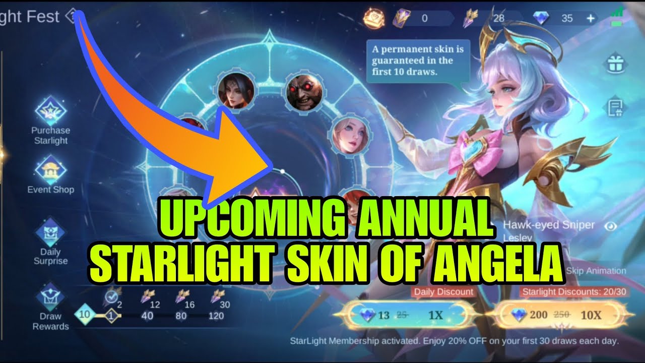 Upcoming Angela Annual Starlight Fest 2023 Event Draw | MLBB - YouTube