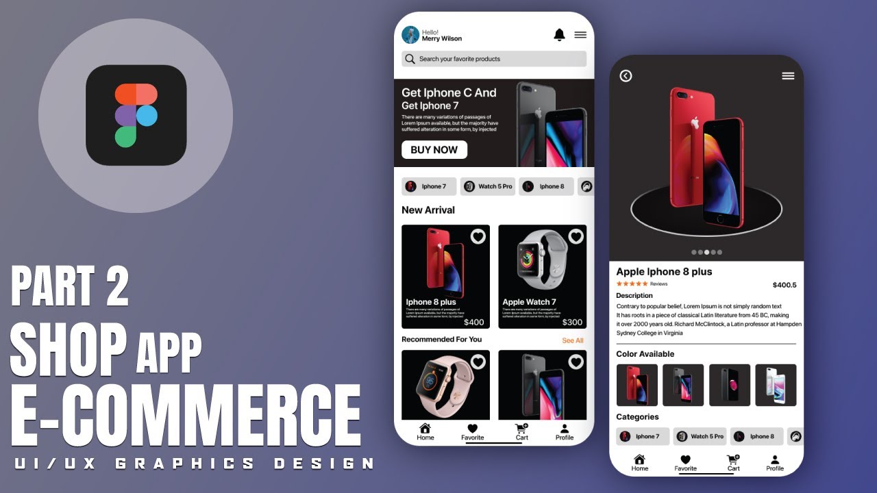 E-Commerce App Design in Figma: A Creative Journey | Part 2 - YouTube