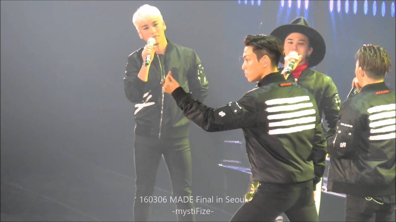 160306 MADE Final: GD & RI Reaction to Dance Machine TOP - YouTube