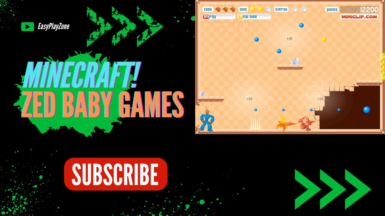 Look How I Got Some Gold in Minecraft! | ZED Baby Games - YouTube