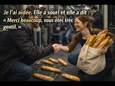 Vidéo N°1 🇫🇷 Histoire Simple Pour Apprendre le Français (Niveau Débutant) | Dans Le Métro