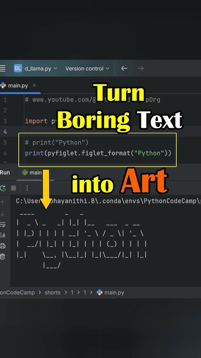Turn Your Terminal into Art with Just ONE Line of Python! - YouTube
