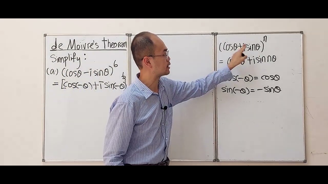COMPLEX NUMBERS ( de Moivre's theorem) 1 - YouTube