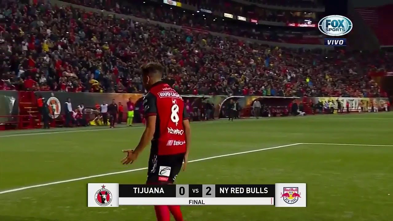 TIJUANA(0) VS NY RED BULLS(2) Resumen liga de campeones concacaf - YouTube