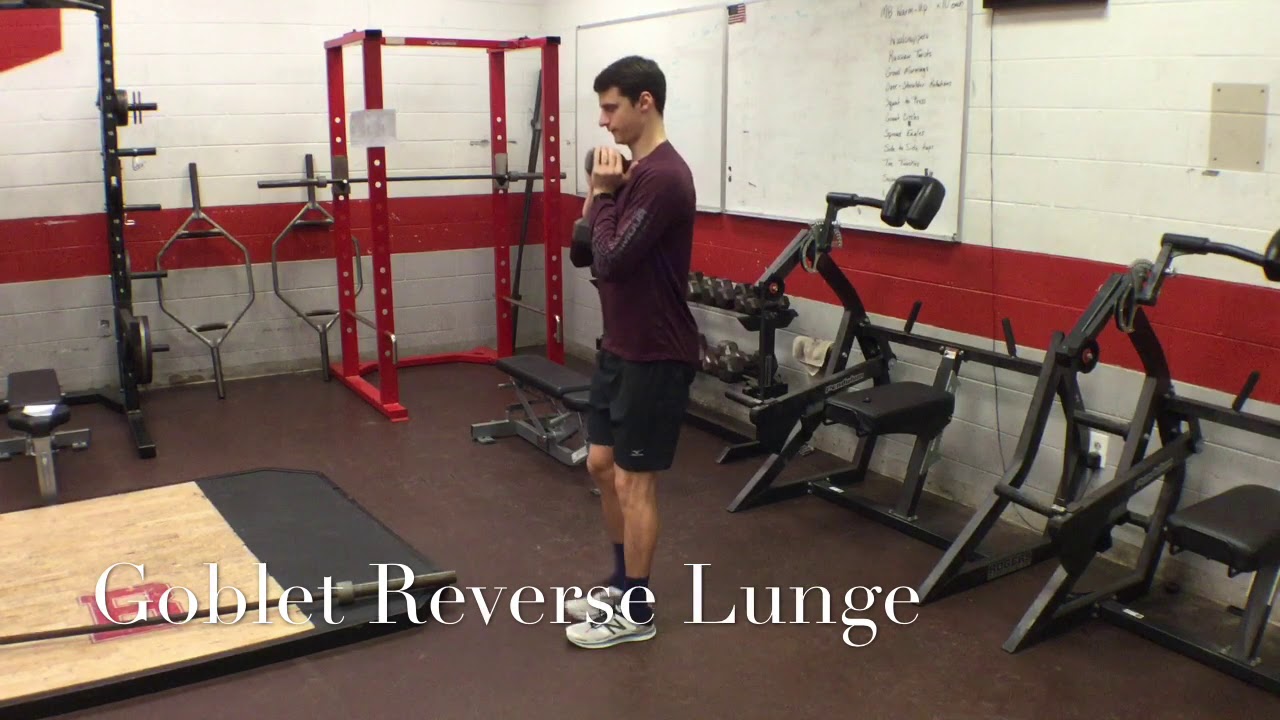 Goblet Reverse Lunge - YouTube