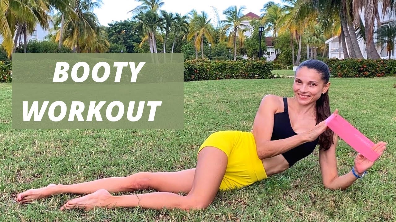 Booty Workout On Vacation By Juli Kruchkova With Fitness Rubber Youtube