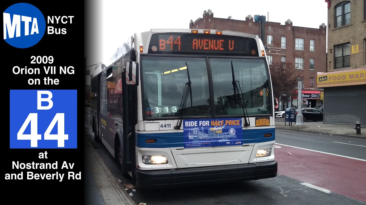 NYCT Bus: 2009 Orion VII Next Gen Hybrid #4411 on a Avenue U bound B44 ...
