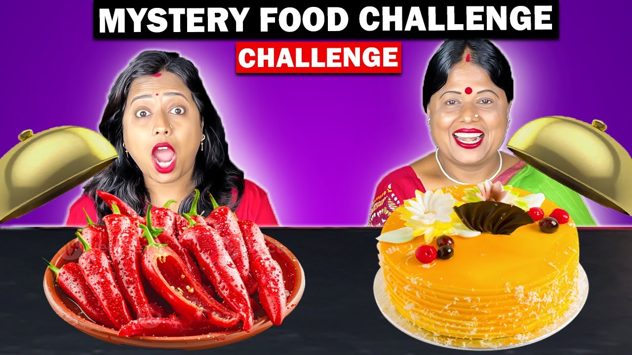 MYSTERY BOX CHALLENGE🤔 FUNNY FAMILY CHALLENGE🤩MYSTERY FOOD CHALLENGE ...