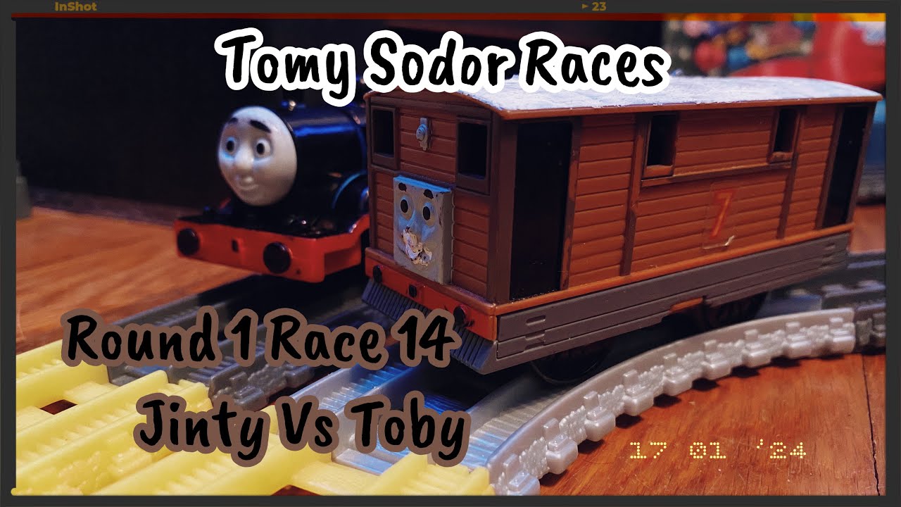 Tomy Sodor Races | Round 1 Race 14 | Jinty Vs Toby - YouTube