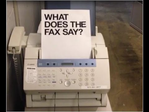 What Does the Fax Say? - YouTube