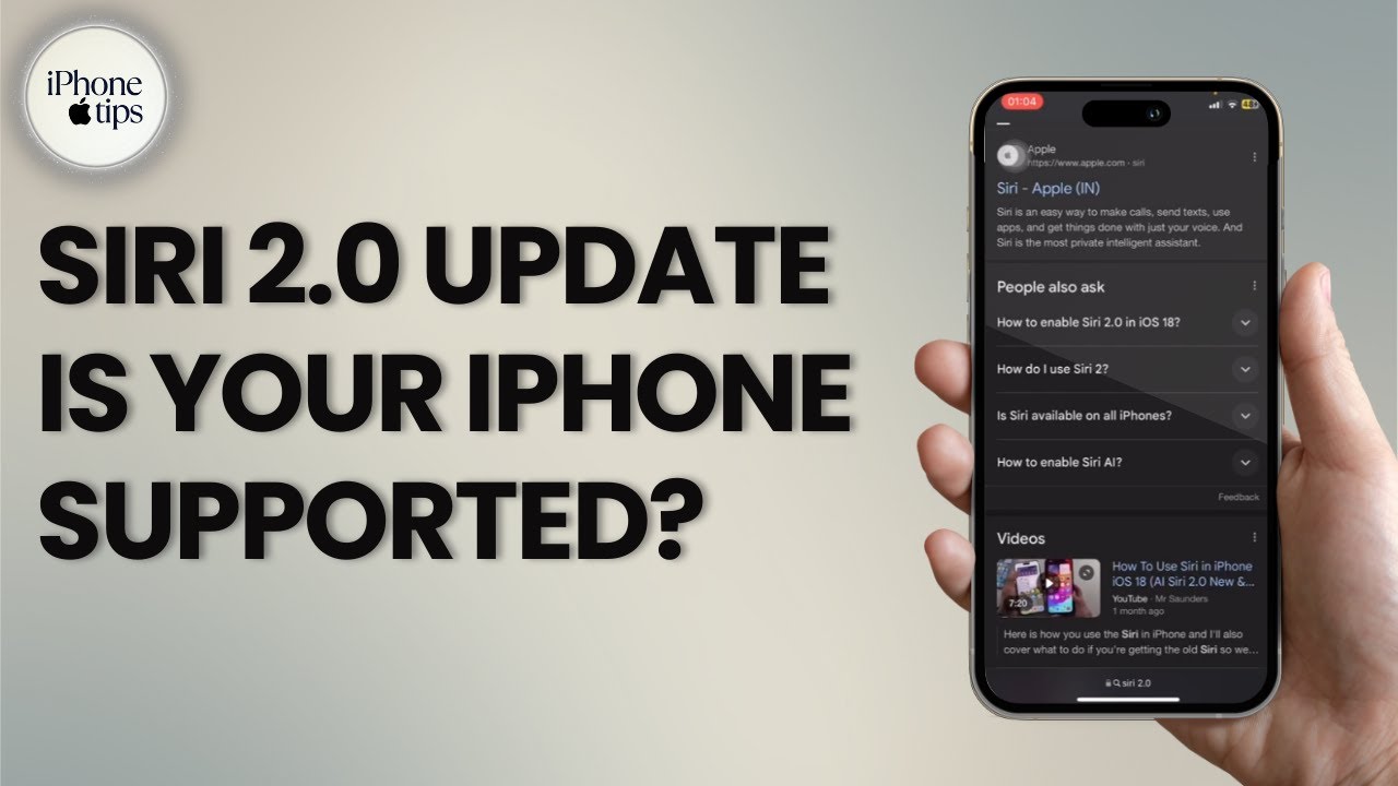 Siri 2.0 Update - Is Your iPhone Supported? - YouTube