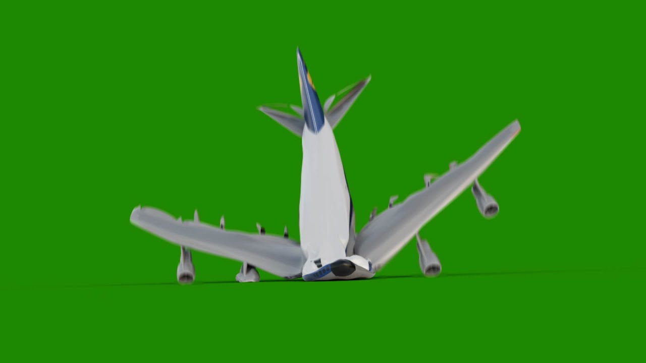 Plane Crash VFX Green Screen 4k | Free Stock footages - YouTube
