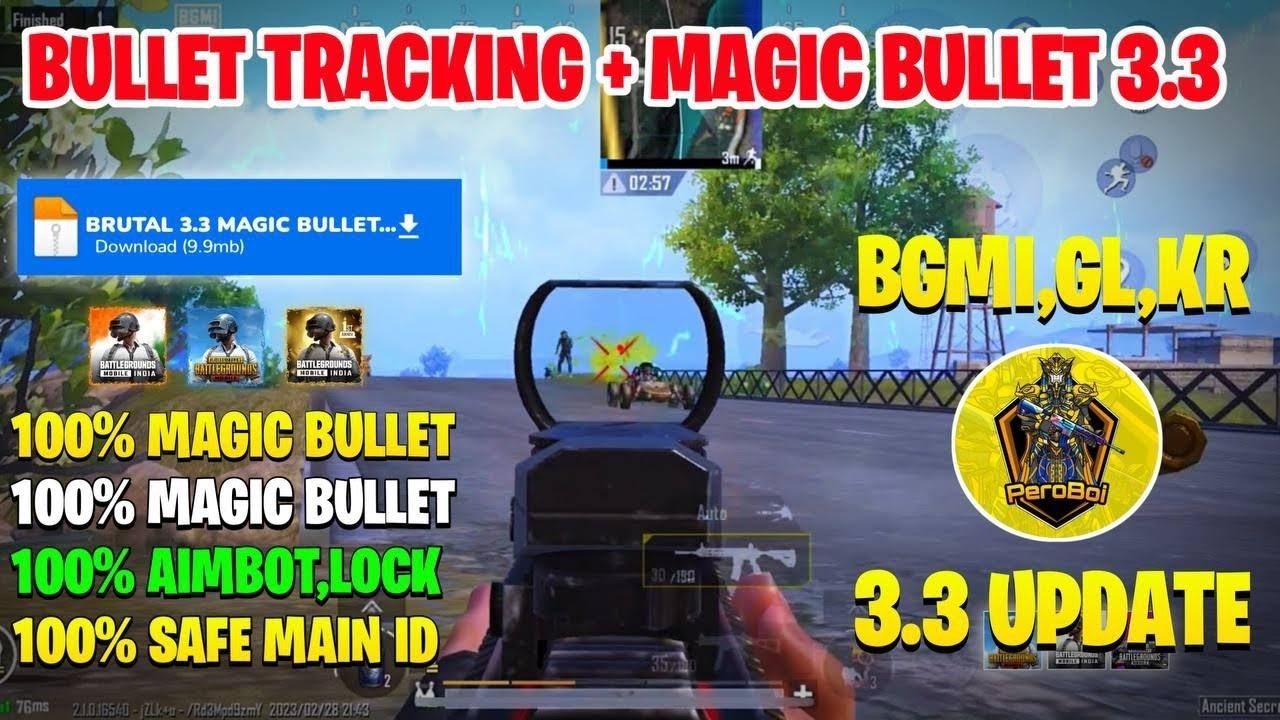 BGMI 3.3🔥MAGIC BULLET TRACKING AUTOHEADSHOT CONFIG FILE | HIGH DAMAGE ...