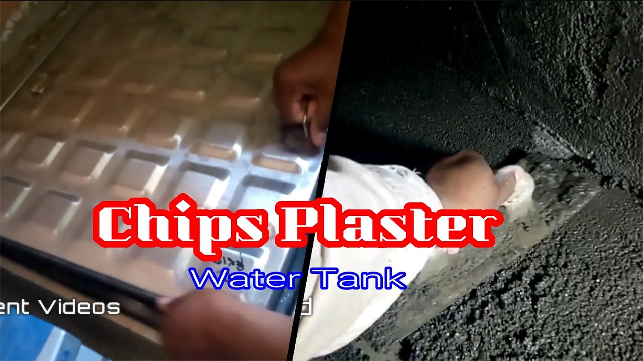 how to Chips plaster underground Water Tank By House Food - YouTube
