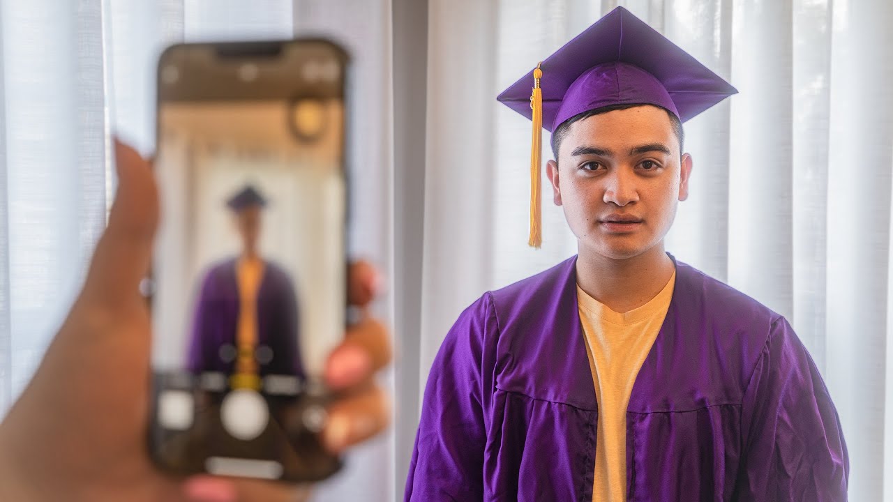 How To Take Grad Photos, For Free (Day 12) - YouTube
