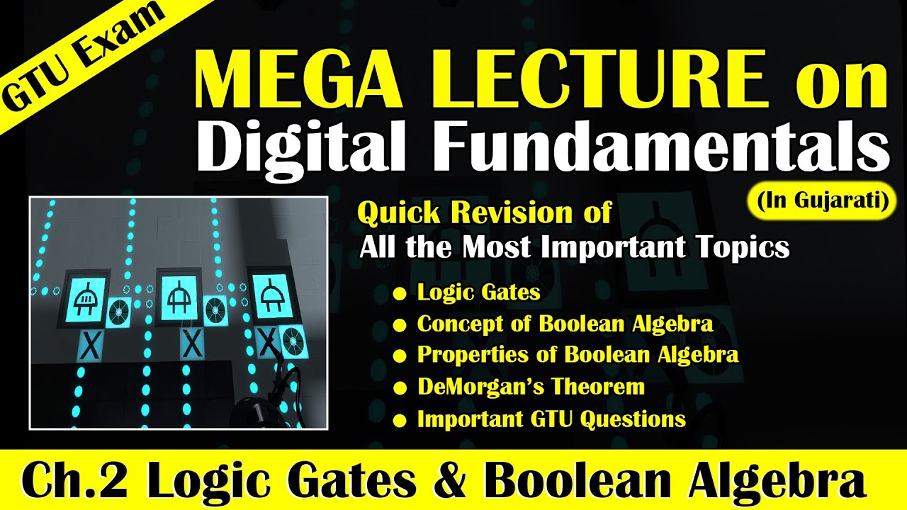 Mega Lecture on Logic Gates & Boolean Algebra | Quick Revision of ...