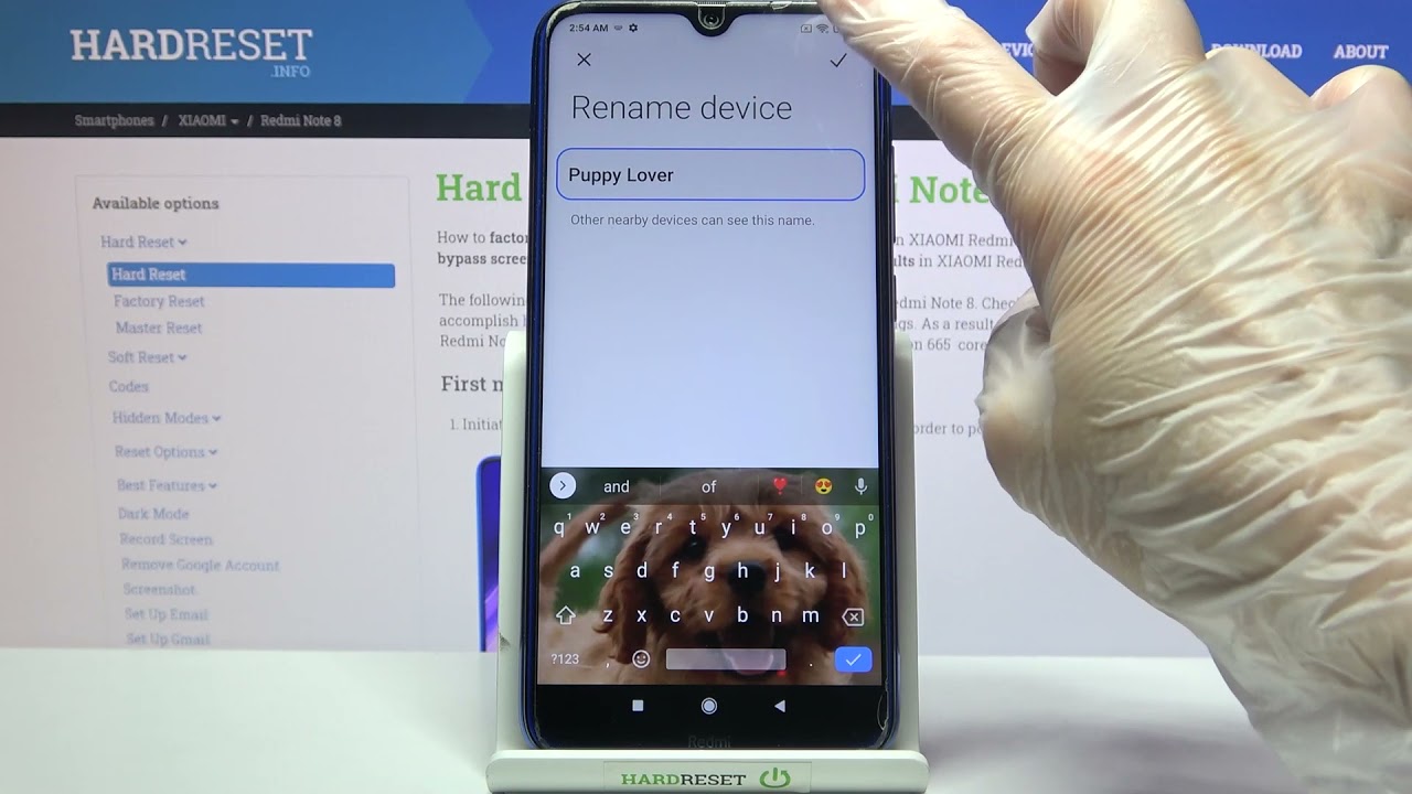 XIAOMI Redmi Note 8 – Open System Settings and Change Phone Name - YouTube