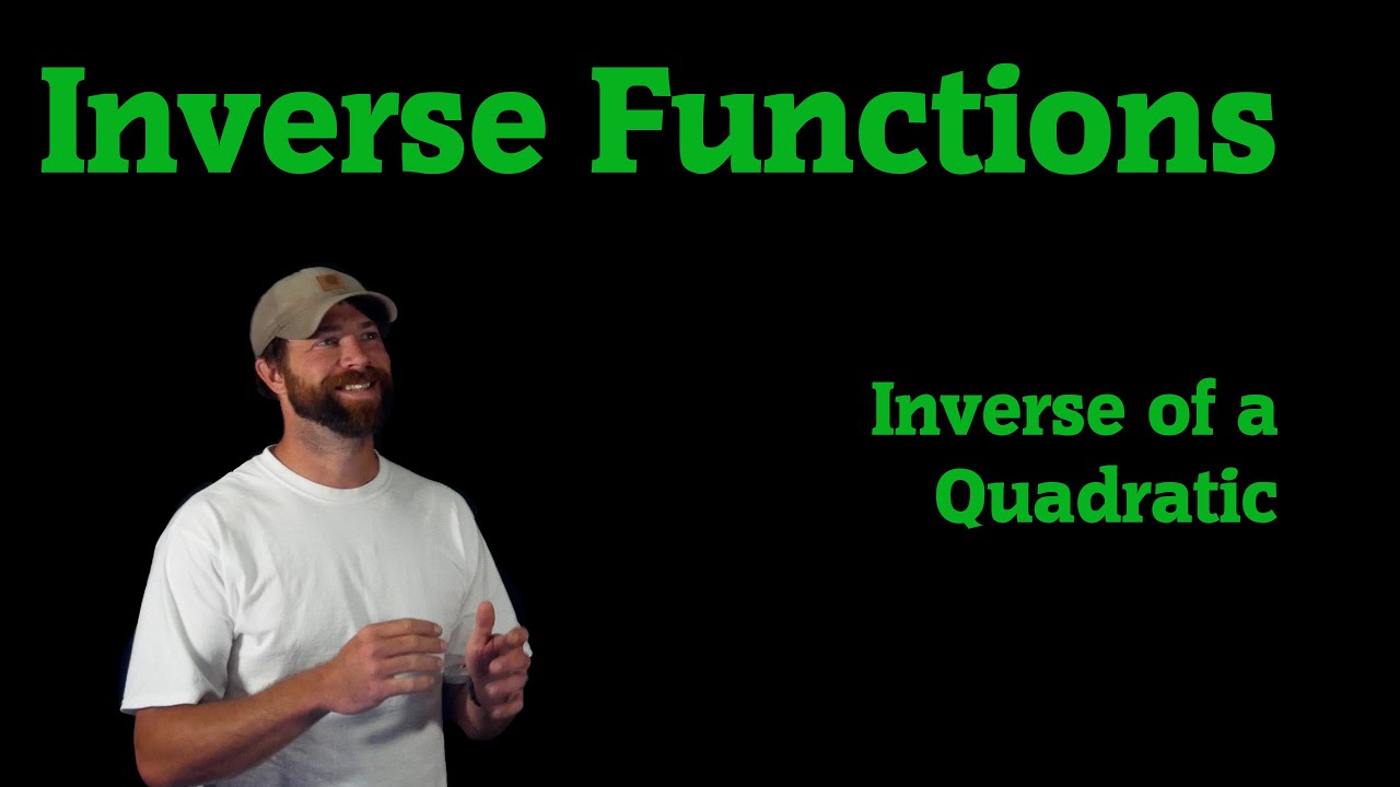 The Inverse of a Quadratic Function in 4K - YouTube