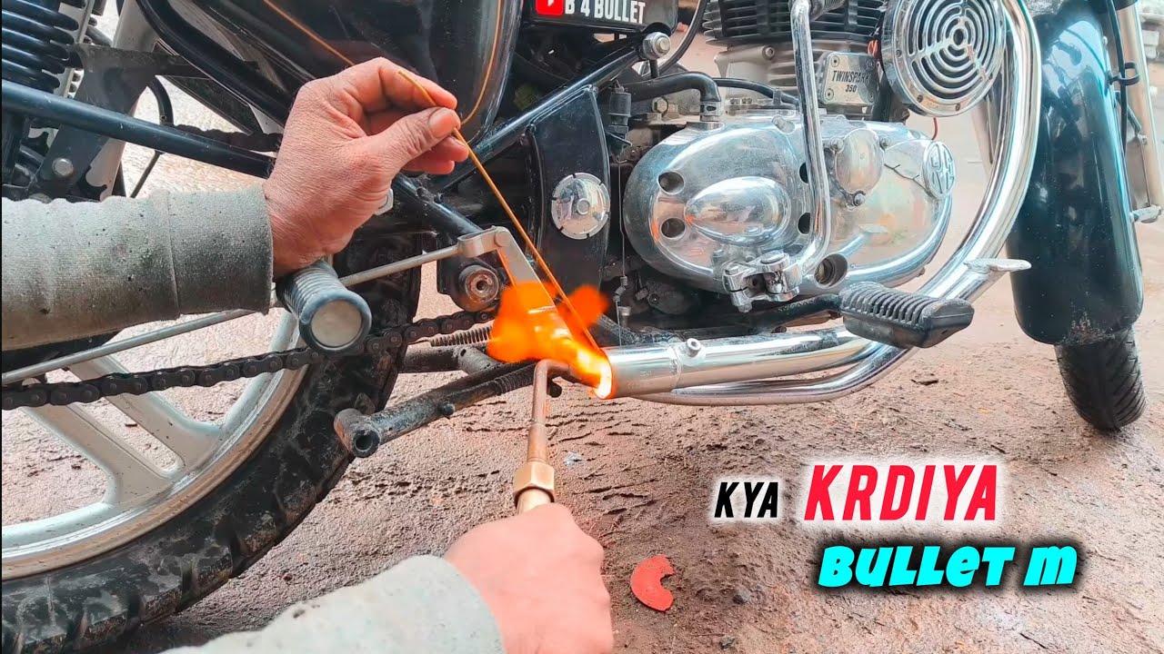 Whistle Installation in Bullet | Bullet 350 Modified | @b4bullet - YouTube