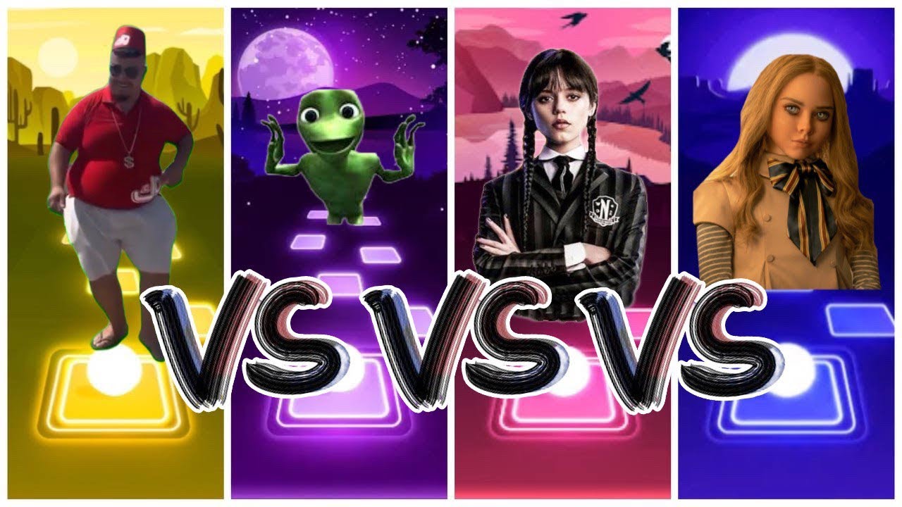 Skibidi Bop vs Alien Dance vs Wednesday vs M3gan - Tiles Hop EDM Rush ...