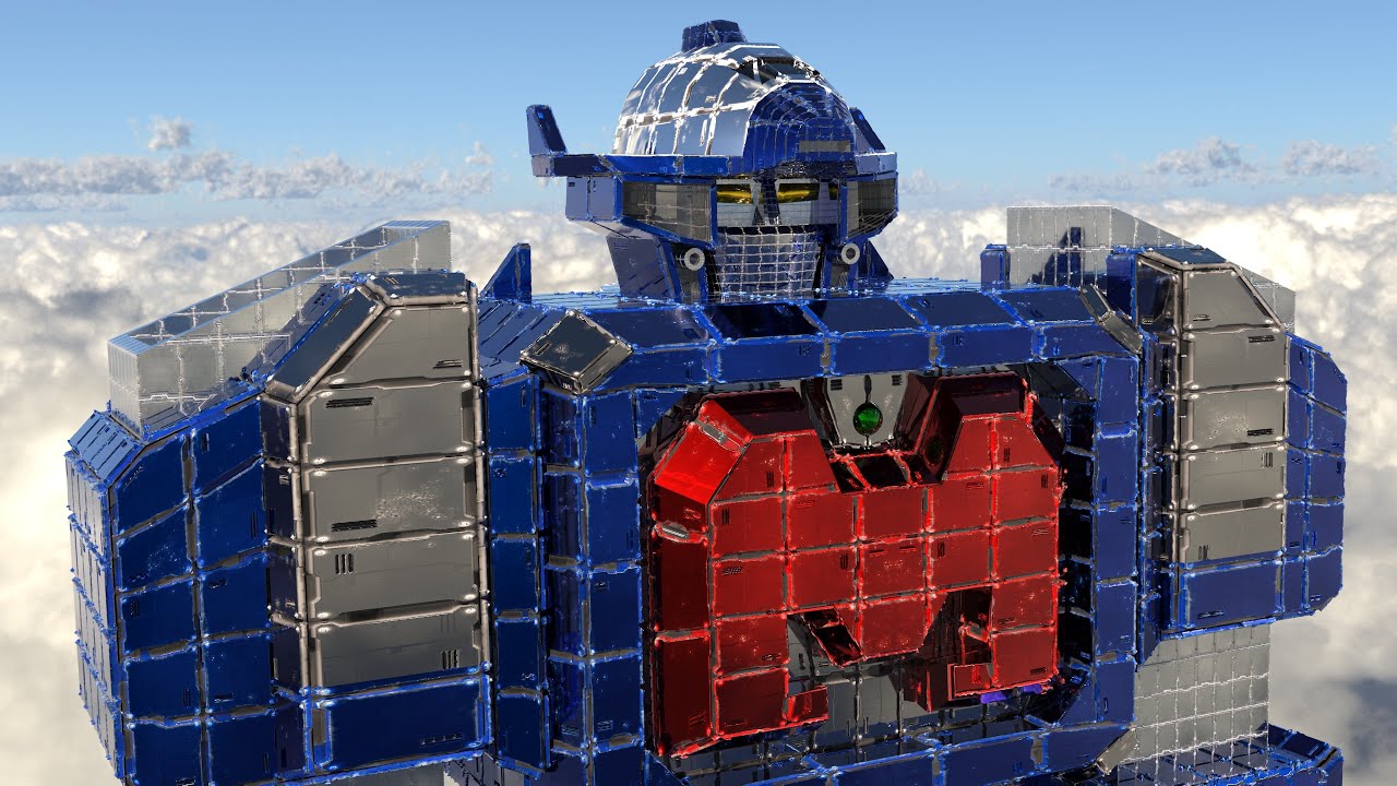 Power Rangers In Space - Megazords (HD/4K) - Low Poly Animation (3ds ...