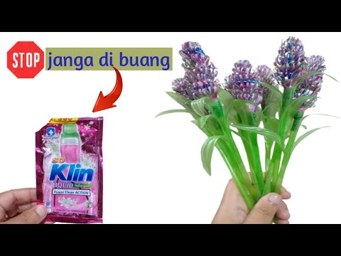 Cara membuat Bungan dari kertas bungkusan Detergen So Klin - YouTube