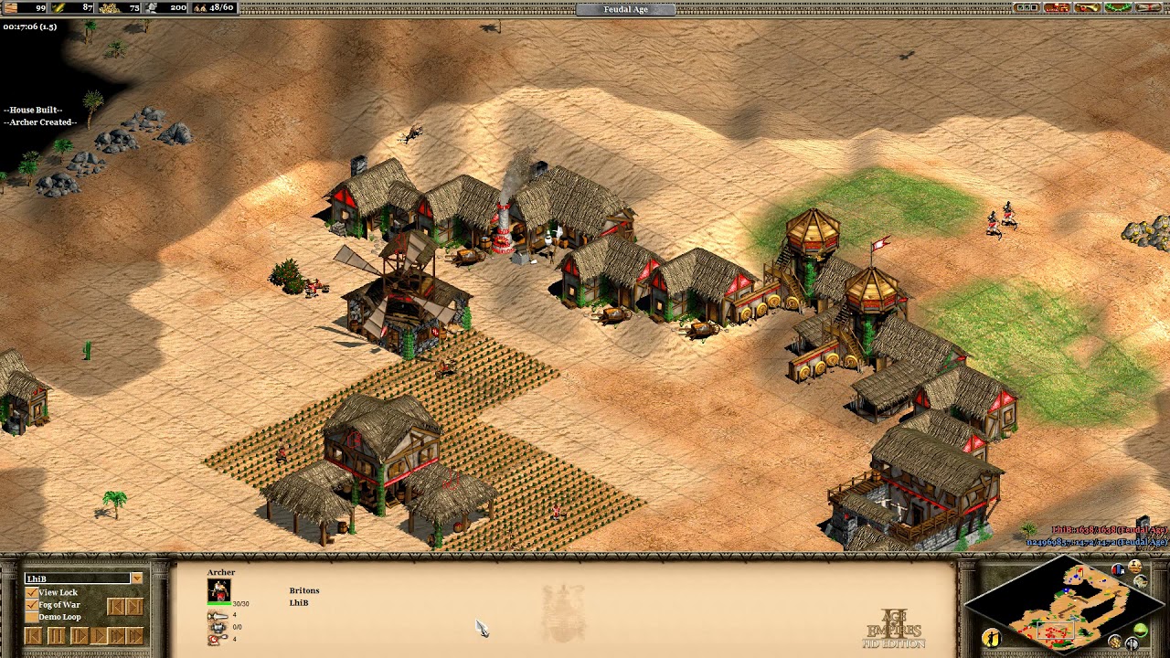 Age of Empires 2 HD Arabia Briton vs Huns - YouTube