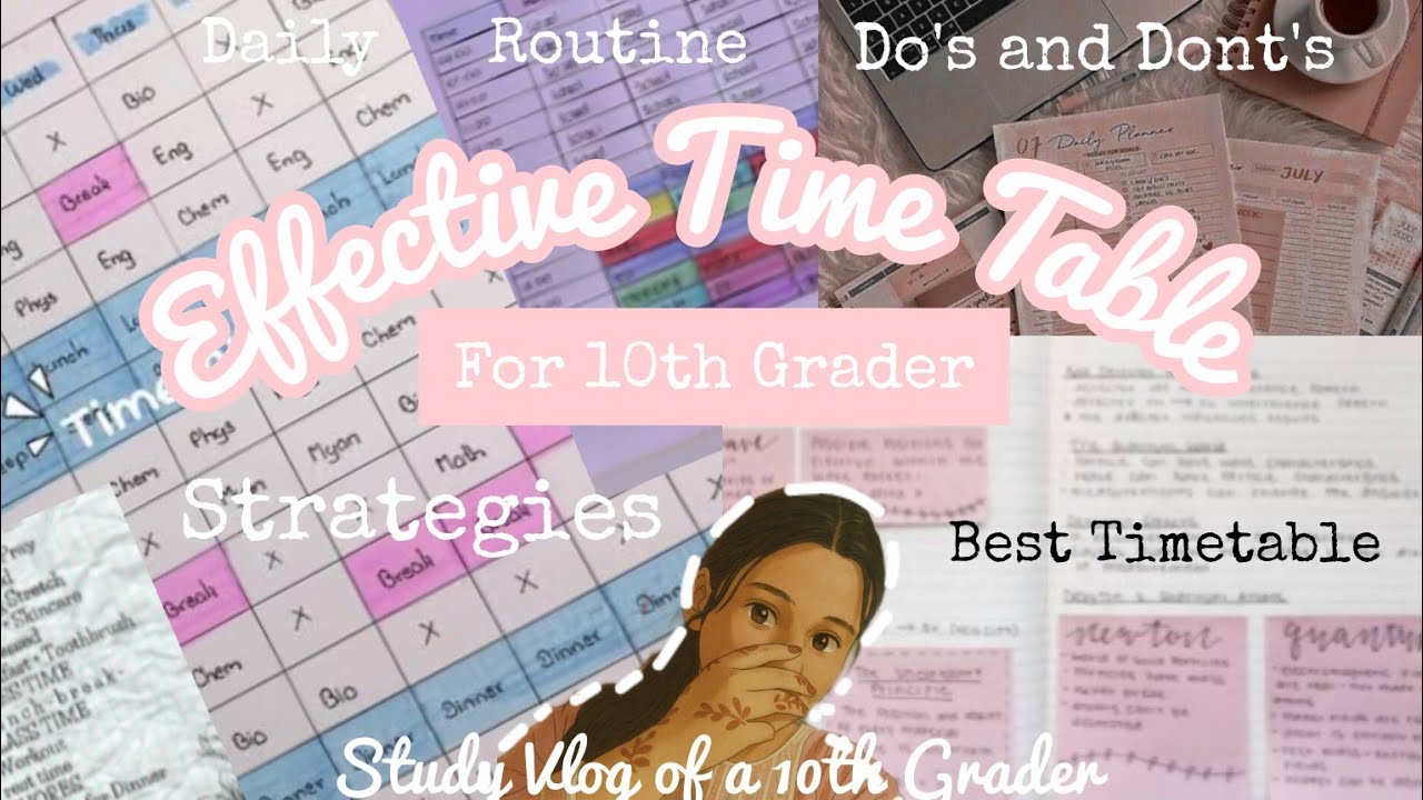 CBSE CLASS 10th EFFECTIVE TIMETABLE📝CBSE 10th GRADER STUDY VLOG💞 # ...
